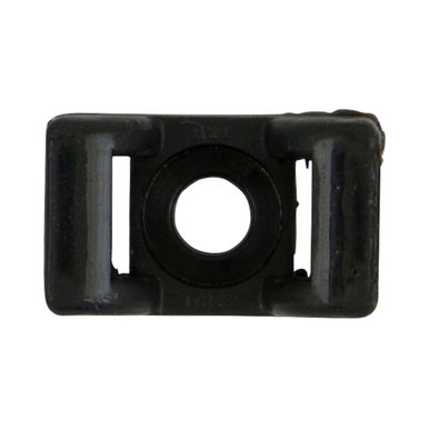 .922" Black #10 Screw Black Cable Tie Mount - Hi-Line Inc.