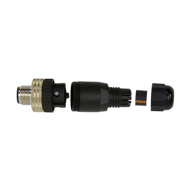 4 Position, Straight Male Circular Metric Connector - Hi-Line Inc.