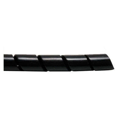 1" I.D. x 100' Black Spiral Wrap Wire Loom - Hi-Line Inc.