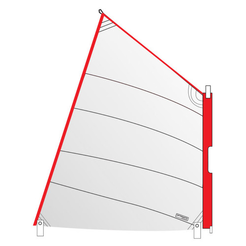 Opti Sleeve Sail White EX1061W | West Coast Sailing