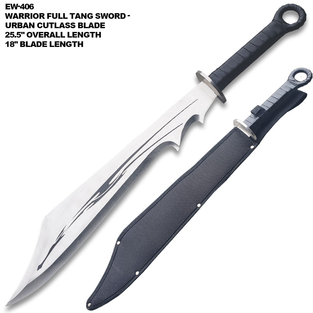 Warrior Full Tang Sword - Urban Cutlass Blade - Edge Import