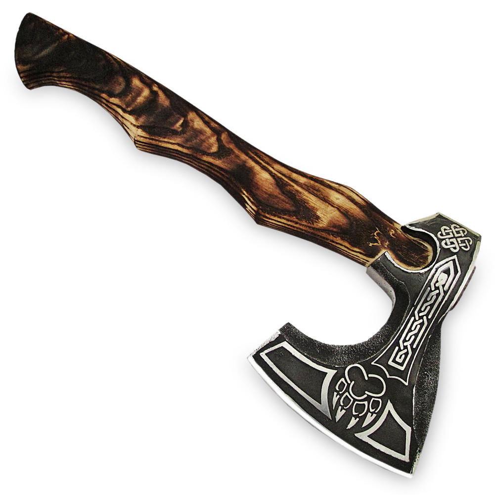 Claw Axe Hand forged Carved Etched Axe - Edge Import