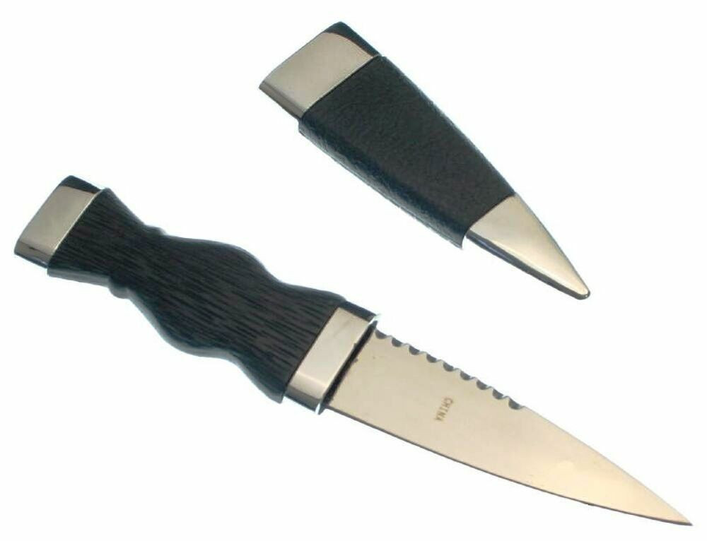 HISTORICAL SHORT SCOTTISH DIRK DAGGER BLACK - Edge Import