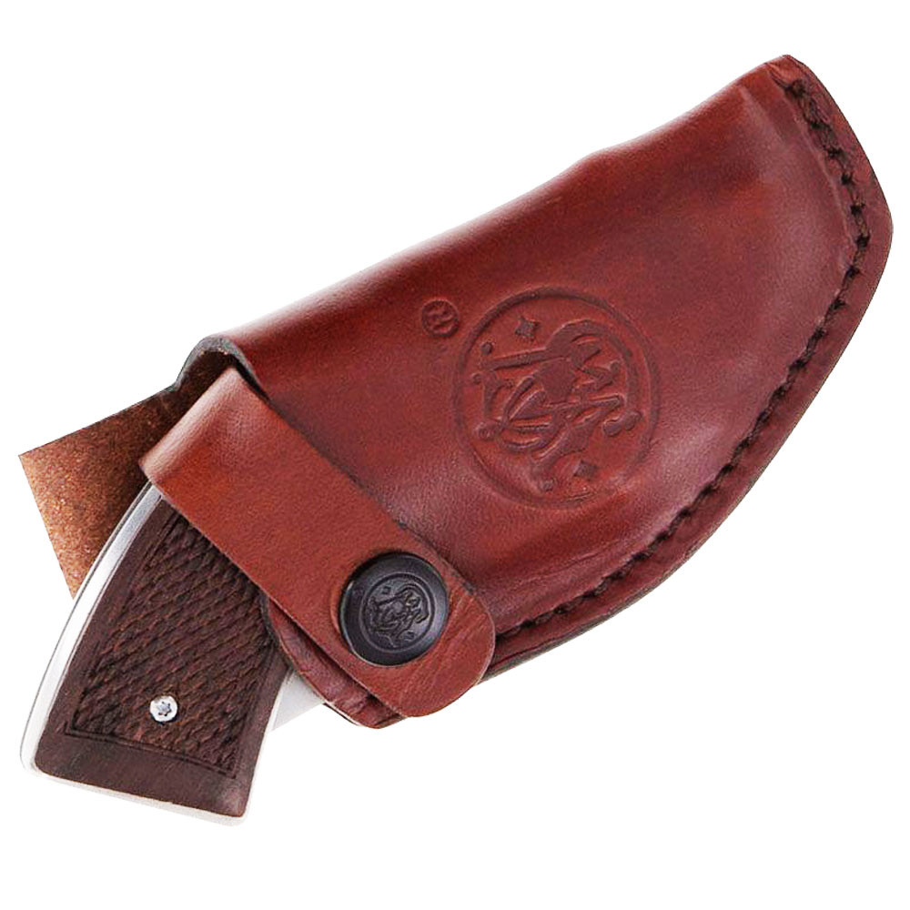 Smith & Wesson M325 Revolver Flipper Knife 3" Satin Drop Point Blade ...