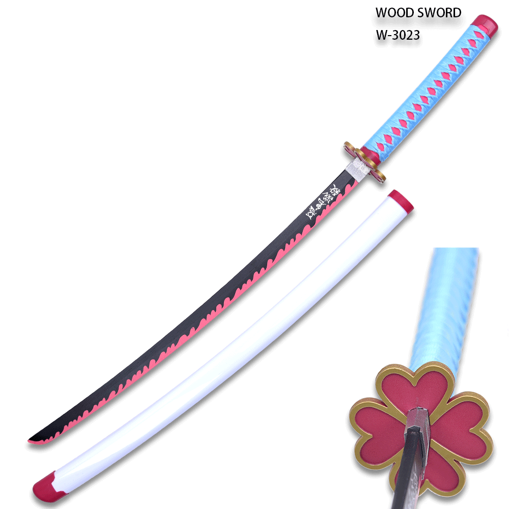 DEMON SLAYER - Mitsuri Kanroji Slayer Anime Wood Sword Katana w/Plastic ...