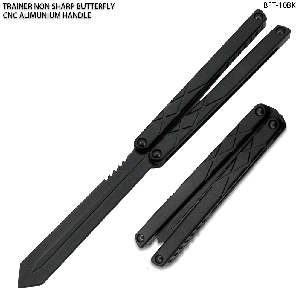 CNC Non-Sharp Professional Smooth Handle Trainer Tool Butterfly Black ...