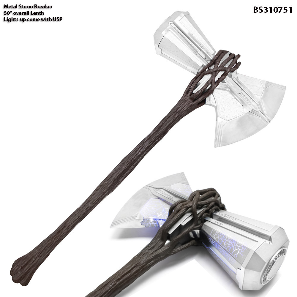 Thor Stormbreaker - Metal Movie Prop Replica Voice Activated Axe - Edge ...