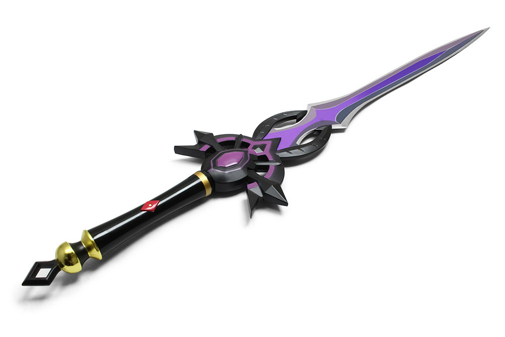 Game Genshin Furina Weapon Festering Desire Sword Purple Cosplay - Edge ...