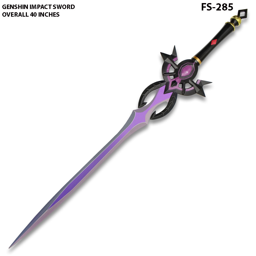 Game Genshin Furina Weapon Festering Desire Sword Purple Cosplay - Edge ...