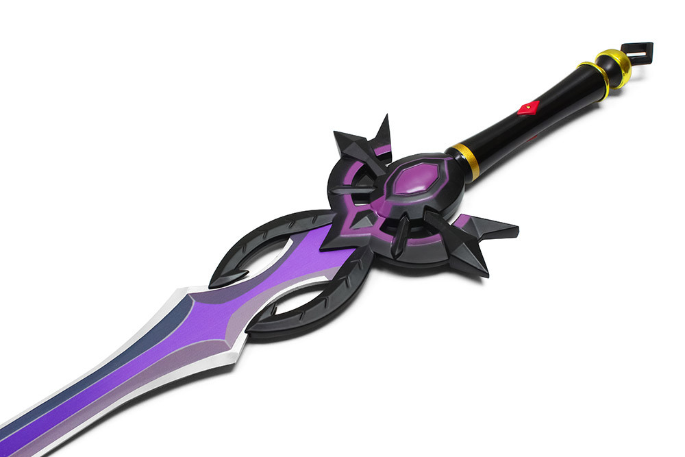 Game Genshin Furina Weapon Festering Desire Sword Purple Cosplay - Edge ...
