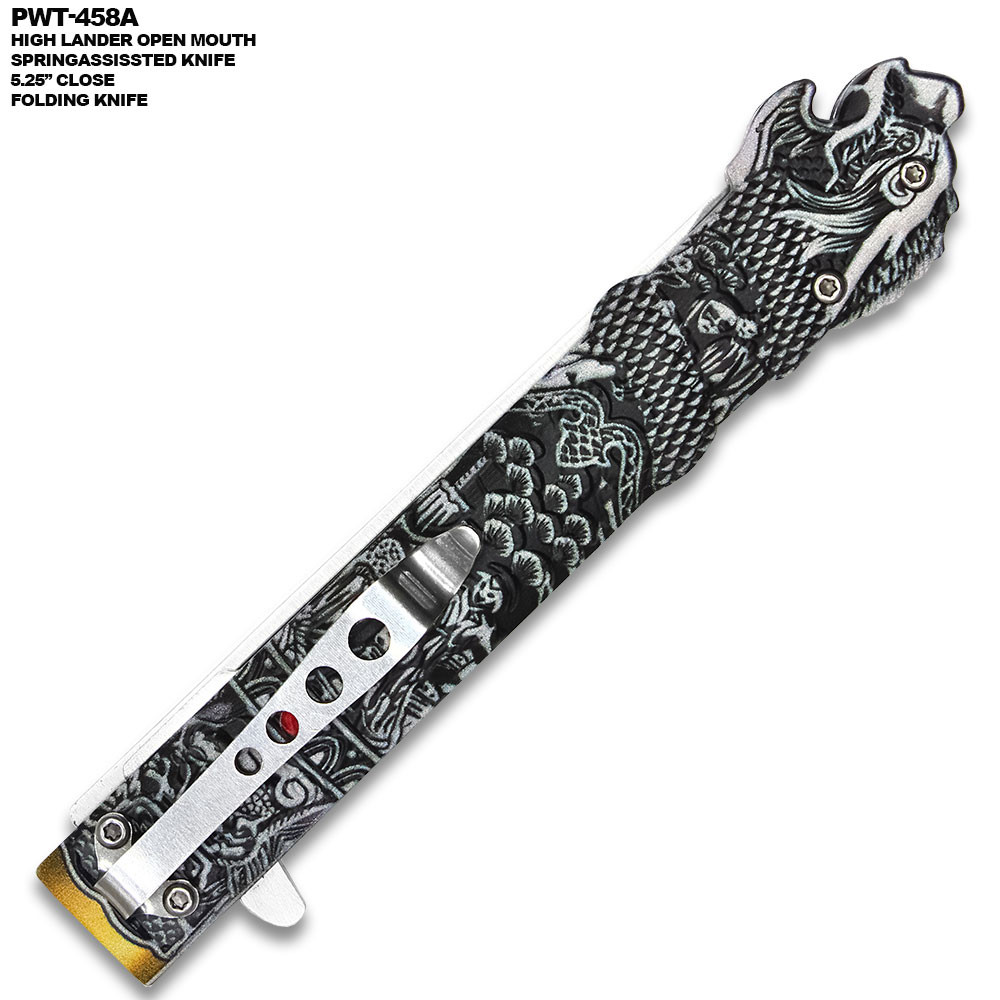 3rd Gen Highlander MacLeod Style Spring Assisted Knife - Edge Import