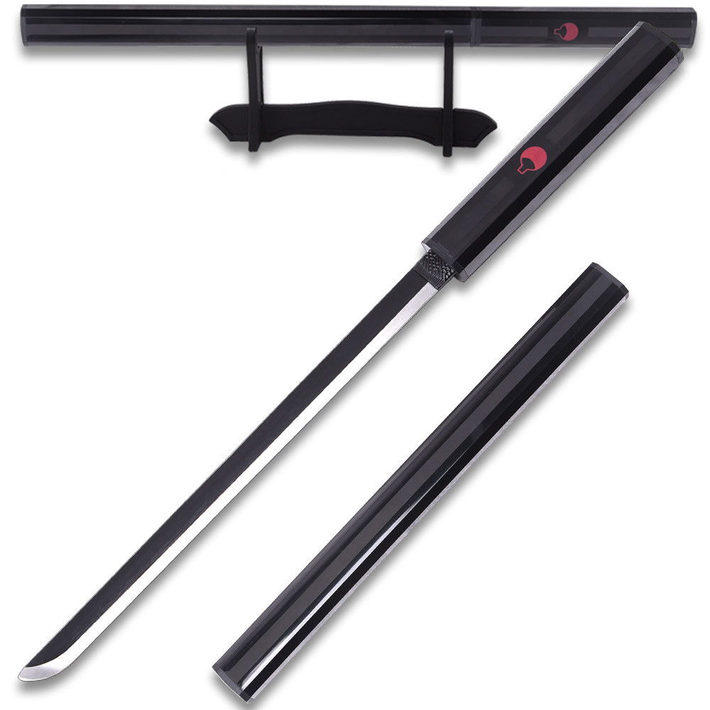 Black Sasuke Kusanagi Grass Cutter Steel Ninja Sword Katana 16.5" Not ...