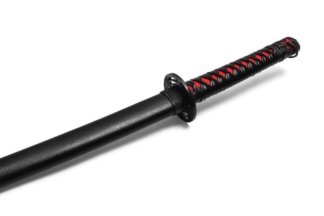 Blood Katana Sword Non Sharp Blade Black Guard - Edge Import