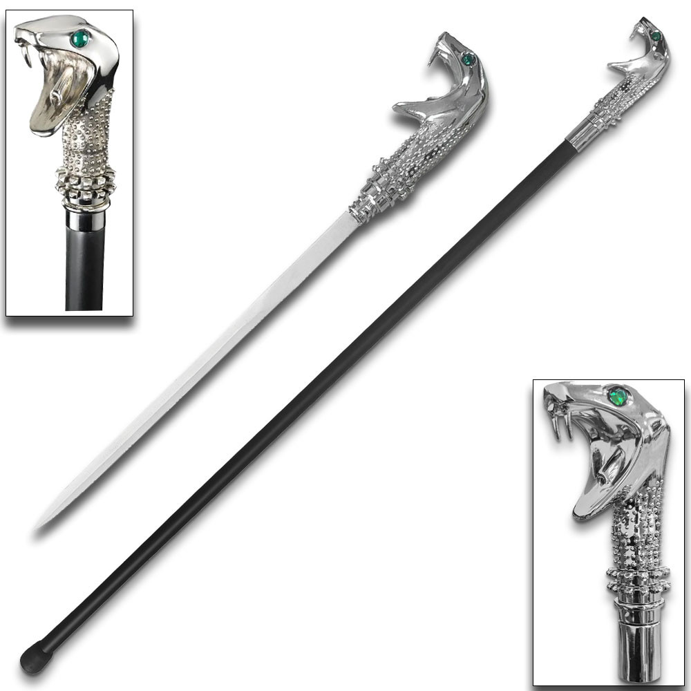 Harry Potter Lucius Malfoy's Walking Stick with Blade - Edge Import