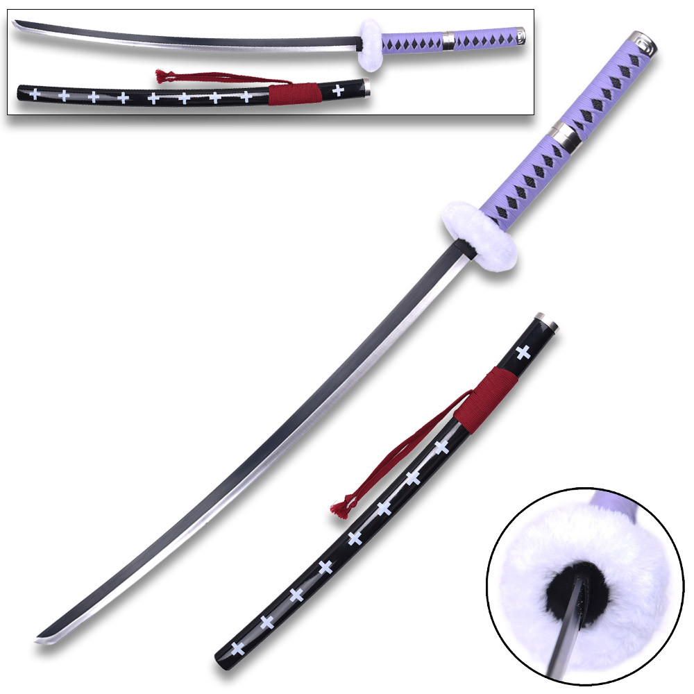 One Piece Anime Surgeon of Death Doctor Trafalgar Law Purple Sword ...