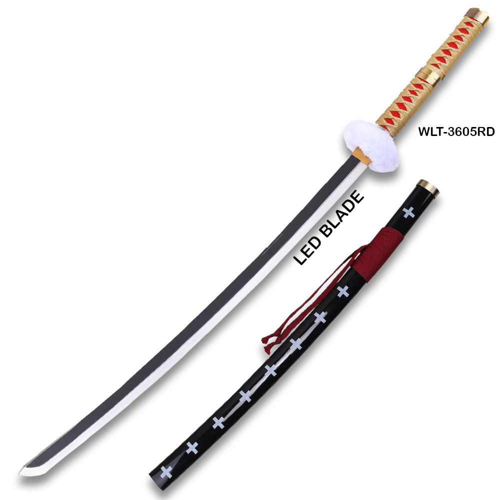 One Piece Anime Surgeon of Death Doctor Trafalgar Law Red Wood Sword ...