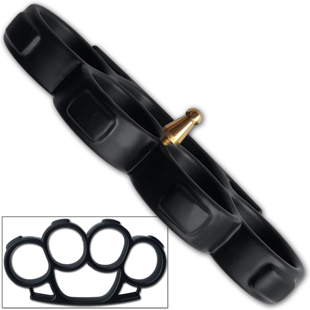 Iron Fist Knuckleduster Paperweight Buckle Black - Edge Import