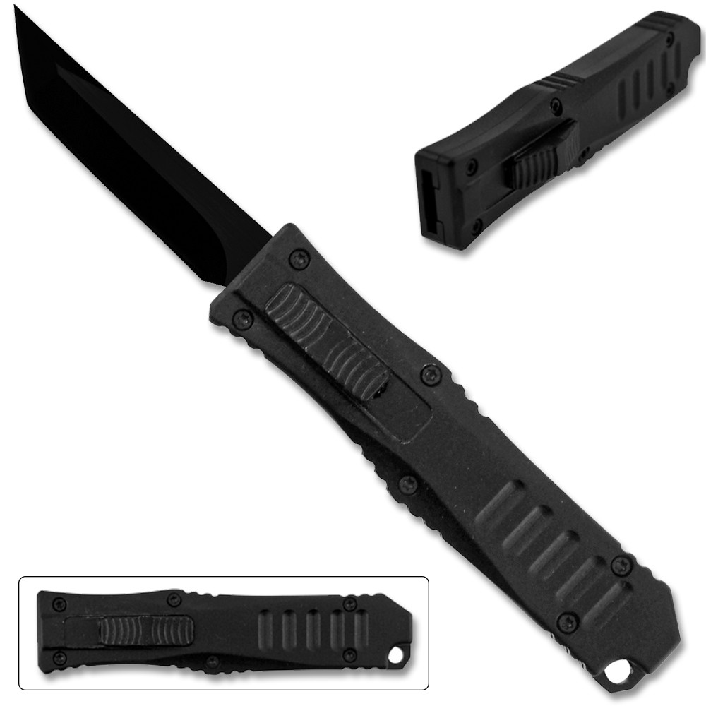 Legends Micro OTF Blade Knife Black Out The Front Tanto Blade - Edge Import