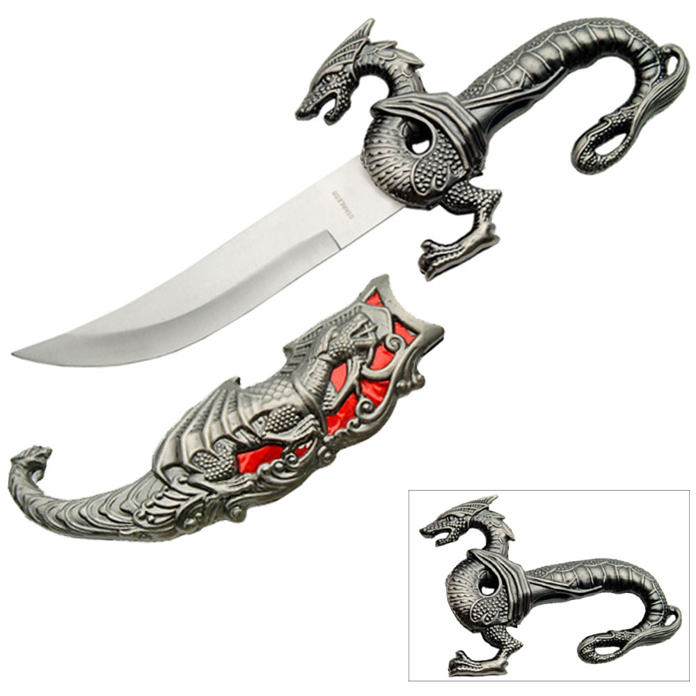 Red Dragon Fantasy Dagger - Edge Import
