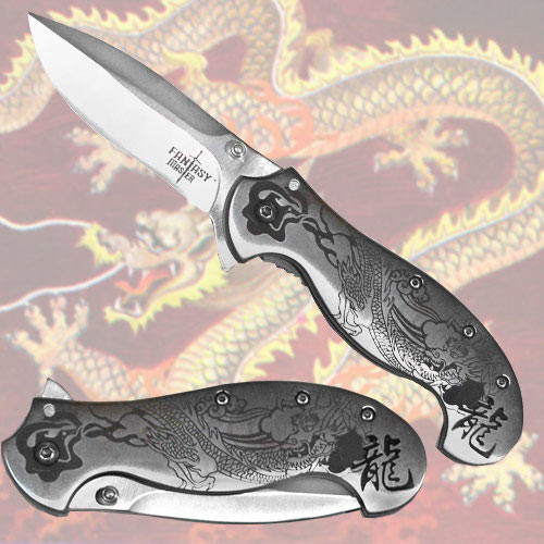 3D Printed SPEED TECH Spring Assisted Red Fire Breathing Dragon Pocket ...