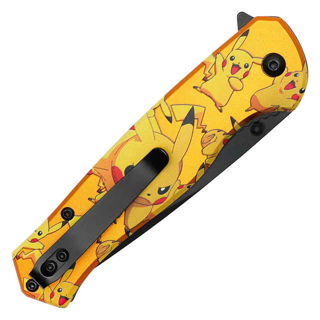Pikachu Orange Handle Spring Assist Pocket Knife - Edge Import