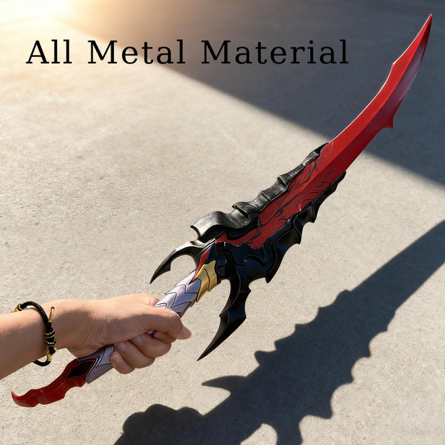 Abyssal Flame Reaver Solo Leveling Dagger - 24" Stainless Steel Anime ...