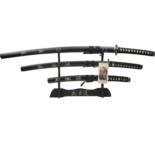 3 Pcs Samurai Sword Set - Edge Import