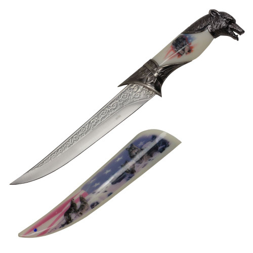 Alaska Wolf Dagger with American Pride - Edge Import