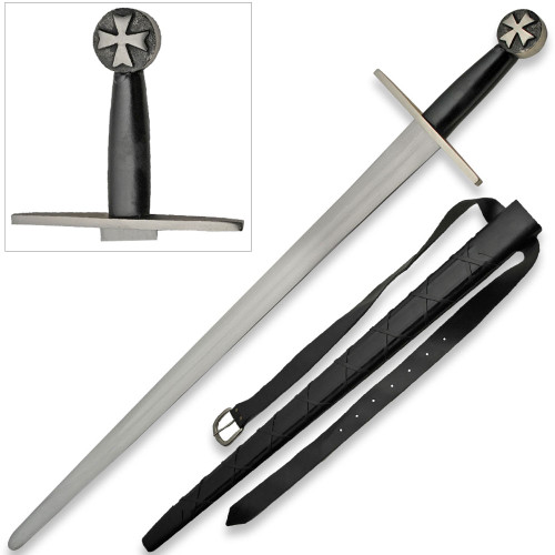 Cross Guard Sword with Hard Scabbard 37" Overall - Edge Import