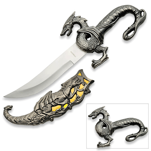 Gold Dragon Fantasy Dagger - Edge Import