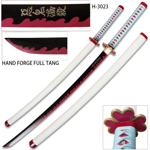 Demon Slayer Mitsuri Kanroji Slayer Handmade Anime Sword Steel Blade ...