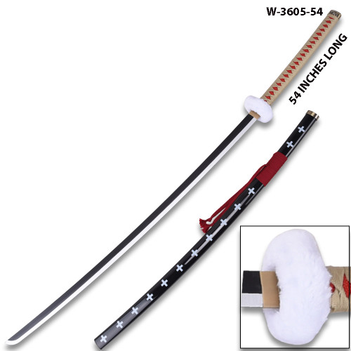 54" One Piece Anime Surgeon of Death Doctor Trafalgar Law Red Wood ...