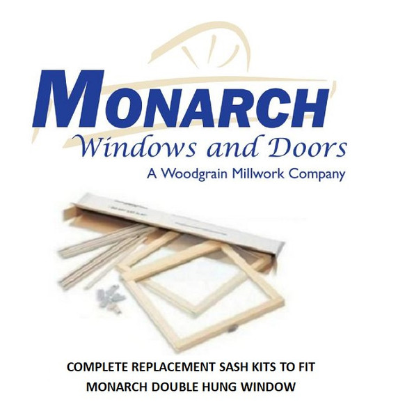 REPLACEMENT SASH KITS TO FIT MONARCH DOUBLE HUNG WINDOW - GoWindowGo ...