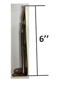 Brass Foot Bolt 6'' long - GoWindowGo.com Replacement Parts