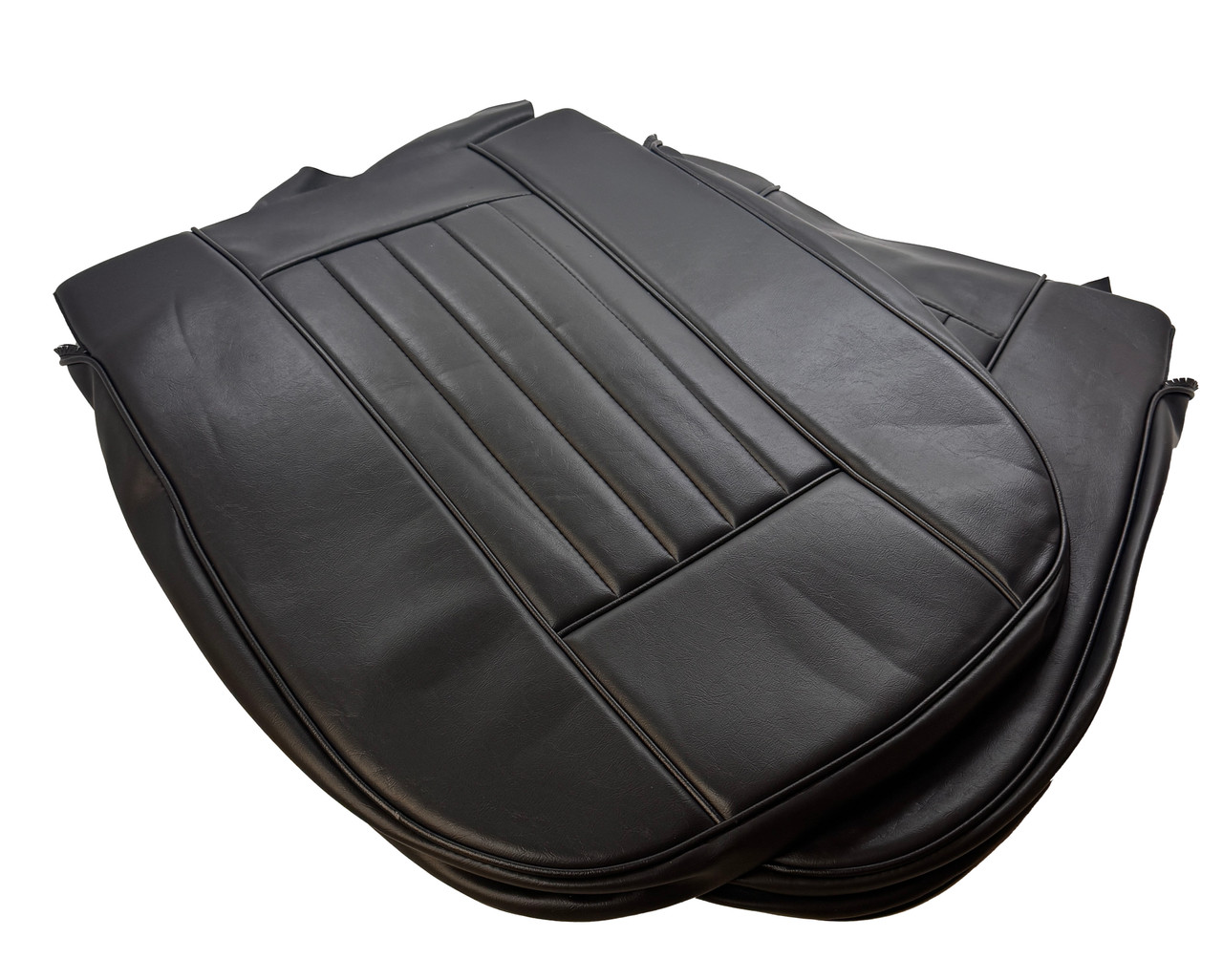Seat Cover Kit Black Black Piping MGB 63 to 68 - British Parts Northwest