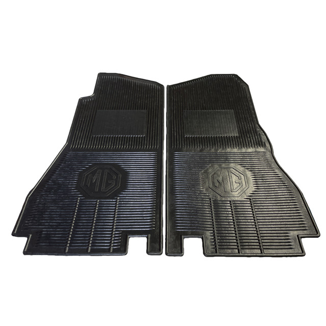 Floor Mat Set Rubber MGB and MGC 1968 to 1980. - British Parts Northwest