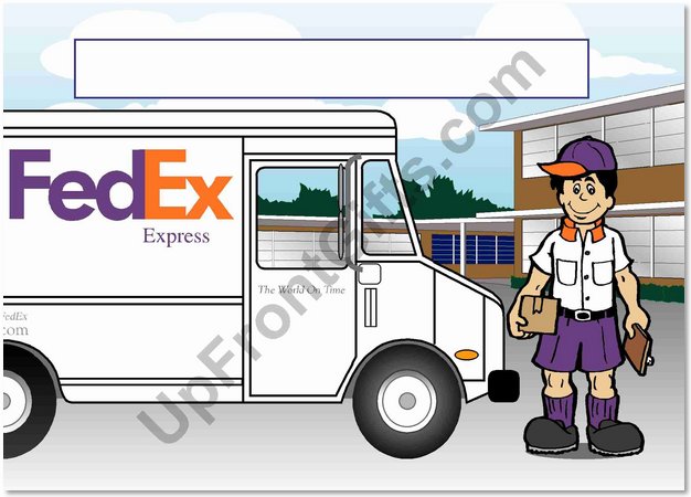 Fedex Truck Cartoon