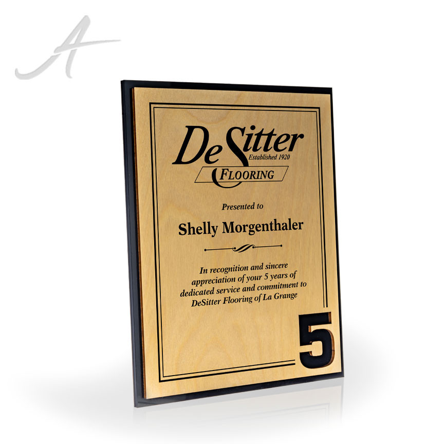 Collin Year Award Plaque - UV print | Printed Award Plaques | Awarding You