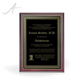 Carlos Mahogany Finish Award Plaque | Engraved Award Plaques | Awarding You