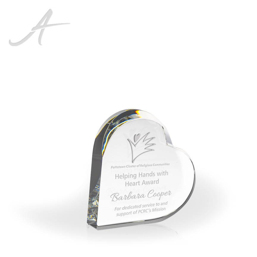 Heart Keepsake Crystal Award | Engraved Crystal Awards | Awarding You