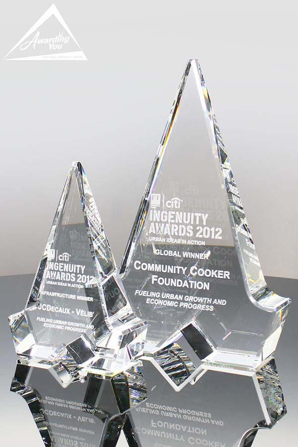 Custom Crystal Awards | Design Corporate Awards with Awarding You