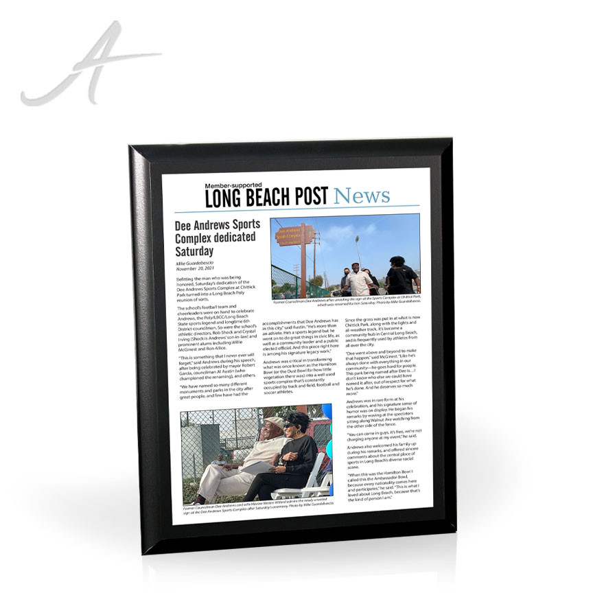 Collin Year Award Plaque - UV print | Printed Award Plaques | Awarding You