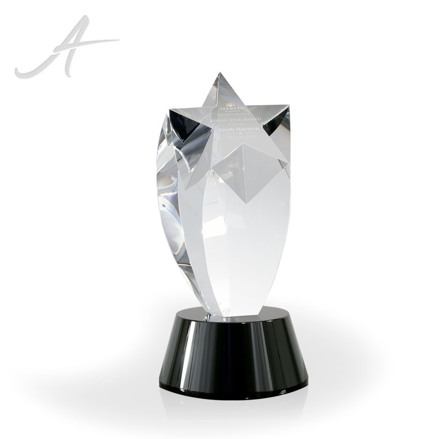 Star Performance Crystal Tower Award | Engraved Crystal Awards ...