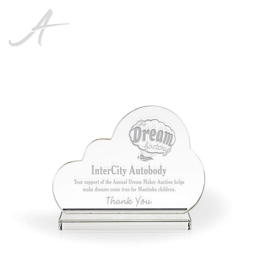 Crystal Cloud Award | Engraved Crystal Awards | Awarding You