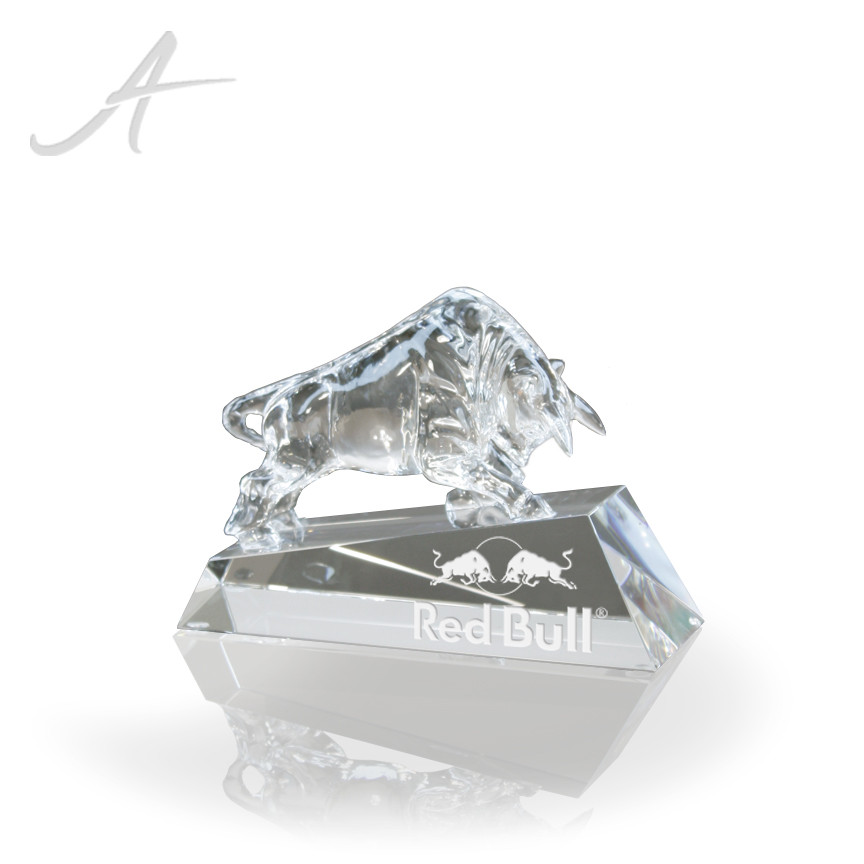 Leadership Crystal Bull Award | Engraved Crystal Awards | Awarding You