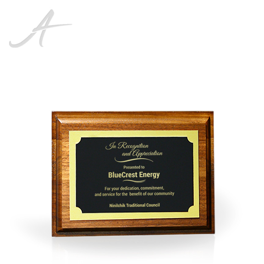 Goldwell Leadership Plaque | Engraved Award Plaques | Awarding You
