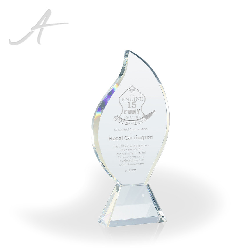 Vorti Glass Flame Award | Engraved Glass Awards | Awarding You