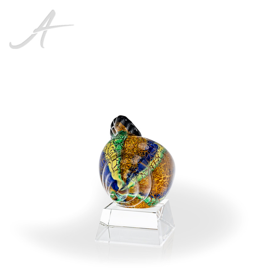 Multicolor Conch Shell Art Glass | Art Glass Awards | Awarding You