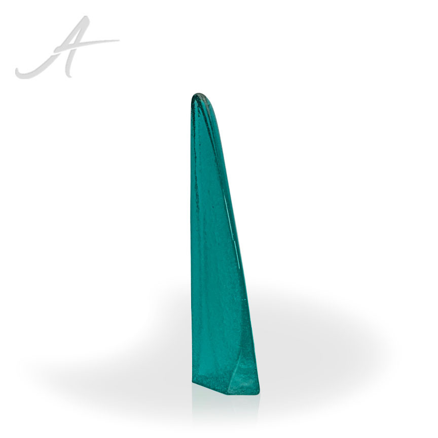 Whitehill Teal Tower Recycled Glass Award | Engraved Glass Awards ...