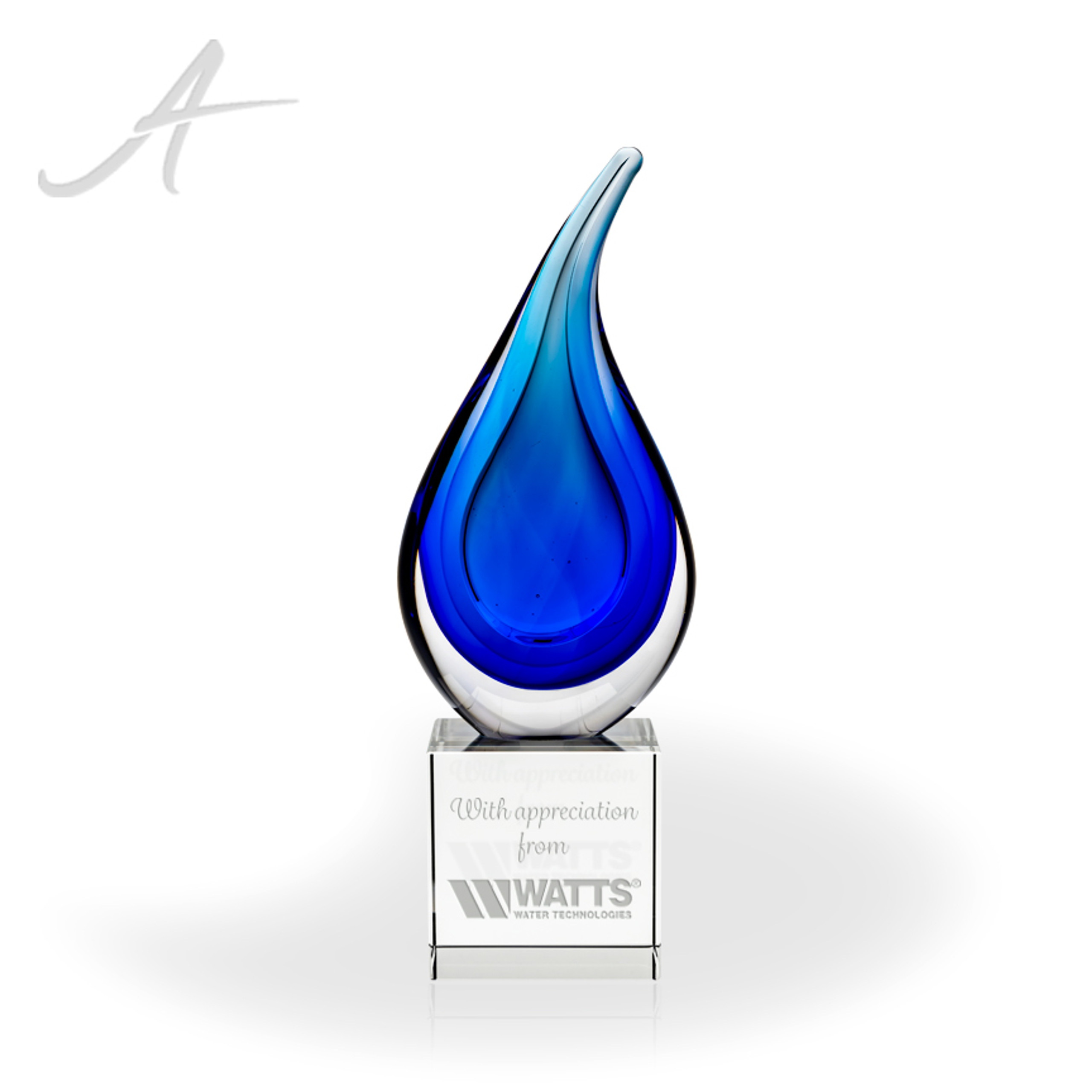 Elaine Art Glass Award Clear Cube Art Glass Awards Awarding You